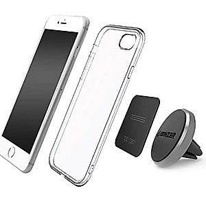 Metal Plate for Magnetic Mount, iBenzer MagOn Car Magnet for All Magnetic Phone Car Mount Holder or Magnetic Cell Phone Holder,2 Pack,Black, CMH-MP03BK-A