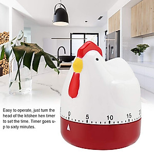 Sugoyi Cooking Timer Magnet, Lovely Chicken Timer Mechanical Kitchen Cooking Alarm Clock for Home Decor Timing Reminder