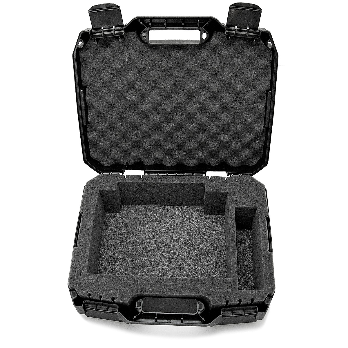 CASEMATIX Hard Shell Projector Travel Case Compatible with Epson VS250 SVGA, VS350 XGA, VS355 WXGA Projectors with HDMI Cable and Remote in Custom Foam Compartments, Case Only