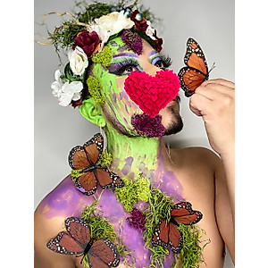 Vivivalue Deer Flower Crown Boho Flower Headband Hair Wreath Floral Headpiece Halo with Ribbon Wedding Party Festival Photos