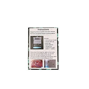 Airgoesin Professional Tonsil Stone Remover Tool LED Light (Pink) | Stainless Steel Tonsillolith Pick Oral Care | Irrigation Syringe | Tongue Cleaner Scraper