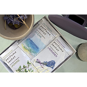 Aroma-Garden Scented Sachet, 12 Pack -Cote d’Azur- Fragrance Sachets for Home, Wardrobe, Shoes Cabinet. Scented Sachet Bags Lavander & Ocean.