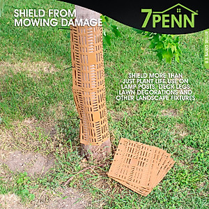 7Penn Tree Trunk Protector Guard - 10pk Plant Protector 13.7 x 9.1in Fruit Tree Fence to Help Shield Trees and Plants