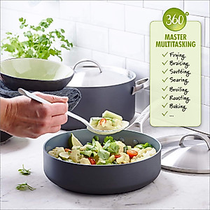 Green Pan 11"/4Qt Covered Sauté Pan W. Helper Handle