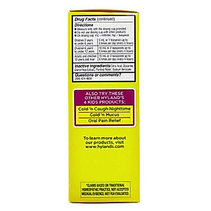 Hyland Kids Cold N Cough 4 Ounce