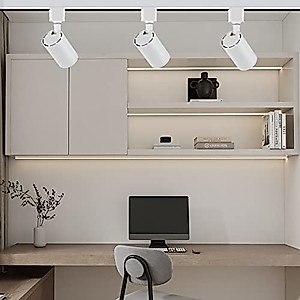 Arcfox 7W LED Track Lighting Heads 3000K 2 Wire Single Circuit J Type Track Light Rail Dimmable Ceiling Spotlight Fixture CRI90 for Dining Room Bedroom Accent Lighting 6 Pack