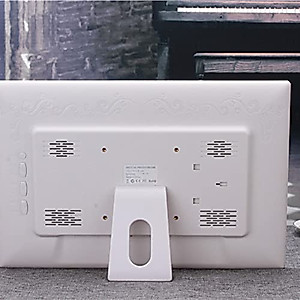 Accessories 22 17 Inch Digital Photo Frame, Elevator Exhibition Shelf Advertising Player, Video Player, Electronic Photo Album (Color : White)