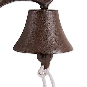 Pig With Wings Cast Iron Bell, 6.69x3.82x7.87"