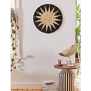 IOWER Woven Wall Basket Decor Macrame Wall Hanging Boho Placemats Home Boho Wall Décor 12"