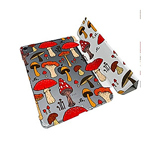 Cute Mushroom Toadstool Pattern Case Compatible with All Generations iPad Air Pro Mini 5 6 11 inch 12.9 10.9 10.2 9.7 7.9 Plastic Fabric Cover Slim Smart Stand SN1058 (8.3" Mini 6th gen)