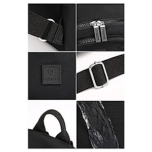 MBVBN Women's Waterproof Fashion Mini Backpack Solid Casual Small Shoulder Bag Purse (Khaki)