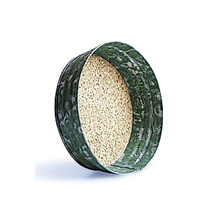 GoCraft Mason Jar Lid Cork Coasters | Set of 4 Handmade Galvanized Iron Coasters with Absorbent Cork Inside (Green)