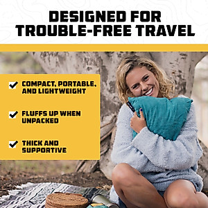 Wise Owl Outfitters Camping Hammock with Camping Pillow & Blanket - Waterproof Camping Accessories & Backpacking Gear, Camping Gear Must Haves - Blue