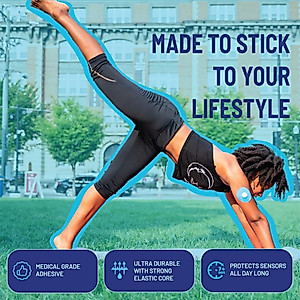 RightCare CGM Adhesive Patch for Libre Uncovered Circle (25-Pack), Tan