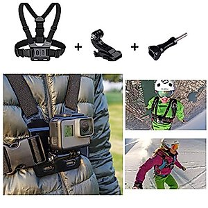 Suptig Accessories Kit Compatible for Gopro Hero 11 Hero 10 Hero 9 Hero 8 Hero 7/6/5/4/3/3+/2/1/Session Gopro Max Gopro Fusion DJI Osmo, Insta360 and AKASO Action Camera Accessories