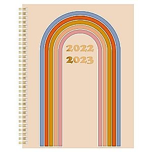 Office Depot Fashion Weekly/Monthly Academic Planner, 8-1/2 x 11, Rainbow, July 2022 to June 2023, ODD-0615
