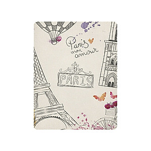 Hand Drawn Parisian Baby Crib Sheets Soft Toddler Bed Sheets Breathable Mattress Cover Crib Mattress Sheet for Newborn All Seasons Boy Toddler Baby Bed Mattress, 52 * 28 * 9in