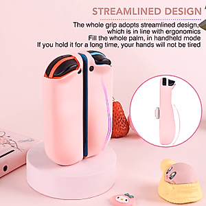 DLseego Cute Dog Switch Protective Case Dockable Soft Silicone Shell Shockproof Scratch Resistant Cover Joy Con Skin with 4PCS Lovely Thumb Grips Caps