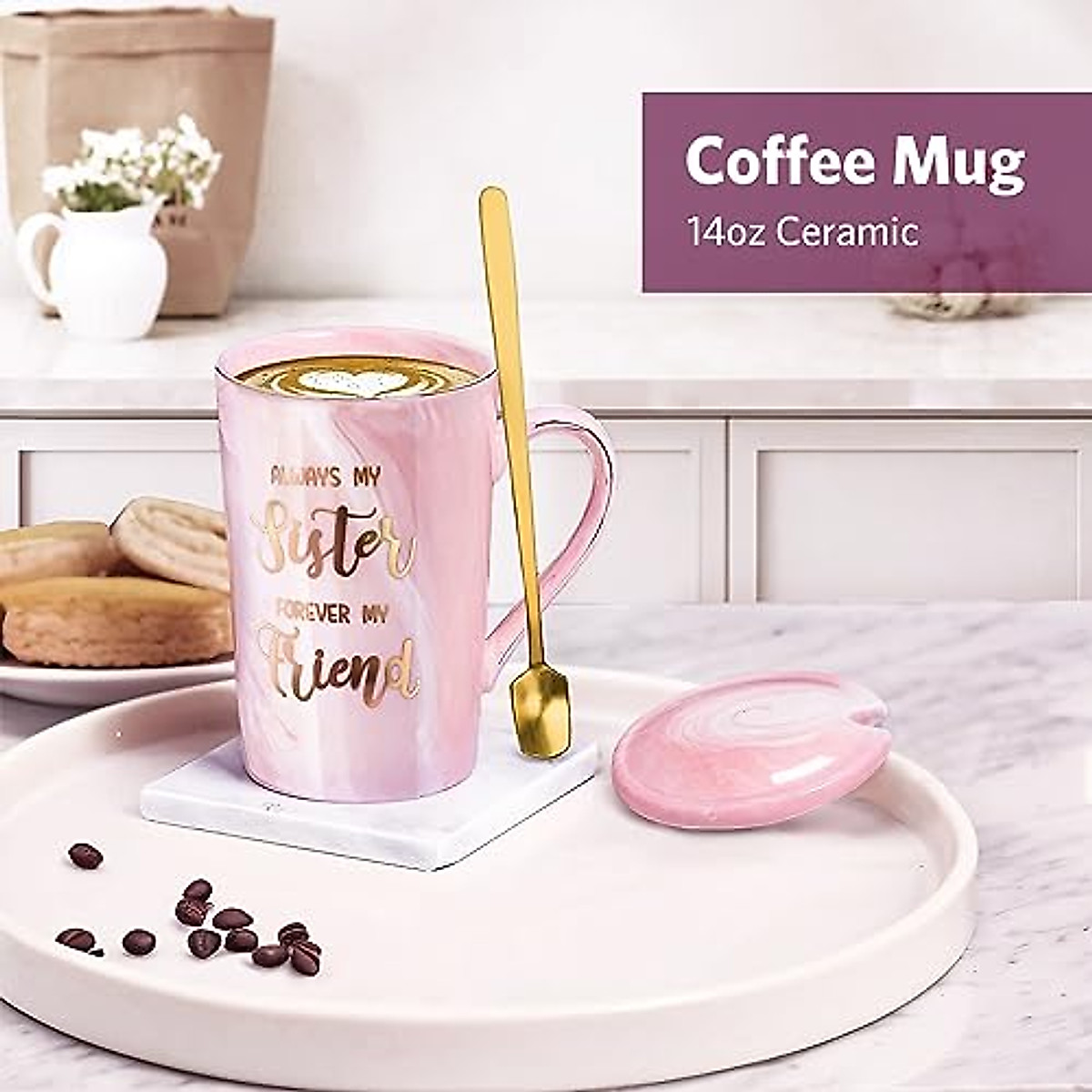 ICRGB Sister Birthday Gift ideas, Gifts Basket for Sister, Unique Birthday Gift Box for Sister, Customized Sister Friendship Gifts, Gift Set for Women, Thank You Gift for Sister