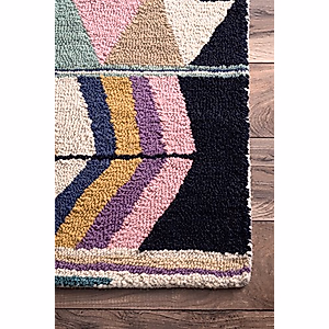 nuLOOM Ofelia Bohemian Wool Runner Rug, 2' 6" x 8', Multi