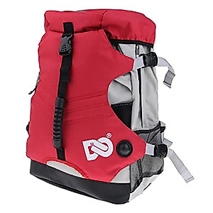 Tongina Roller Backpack, Ice Skating Shoes Boots Storage Carry, Multifunction Waterproof Backpack for Kids and Adults , B