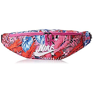 Nike Women's Heritage Hip Bag One Size Floral Pink White
