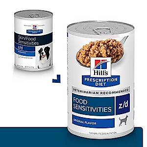 Hill's Prescription Diet z/d Skin/Food Sensitivities Wet Dog Food, Veterinary Diet, 13 oz. Cans, 12-Pack