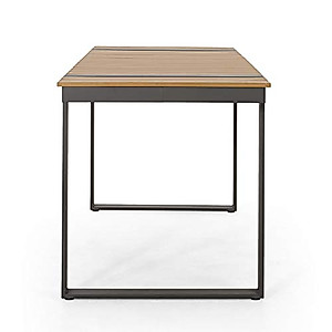 Christopher Knight Home Colfax Outdoor Dining Sets, Natural + Gray + Dark Gray