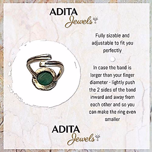 925 Sterling Silver Natural Amethyst Ring - Vintage Style Aquarius February Birthstone, Genuine Purple Gemstone Adjustable Ring - Handmade Jewelry For Her - Elegant Sizable Boho Ring - Gift For Women