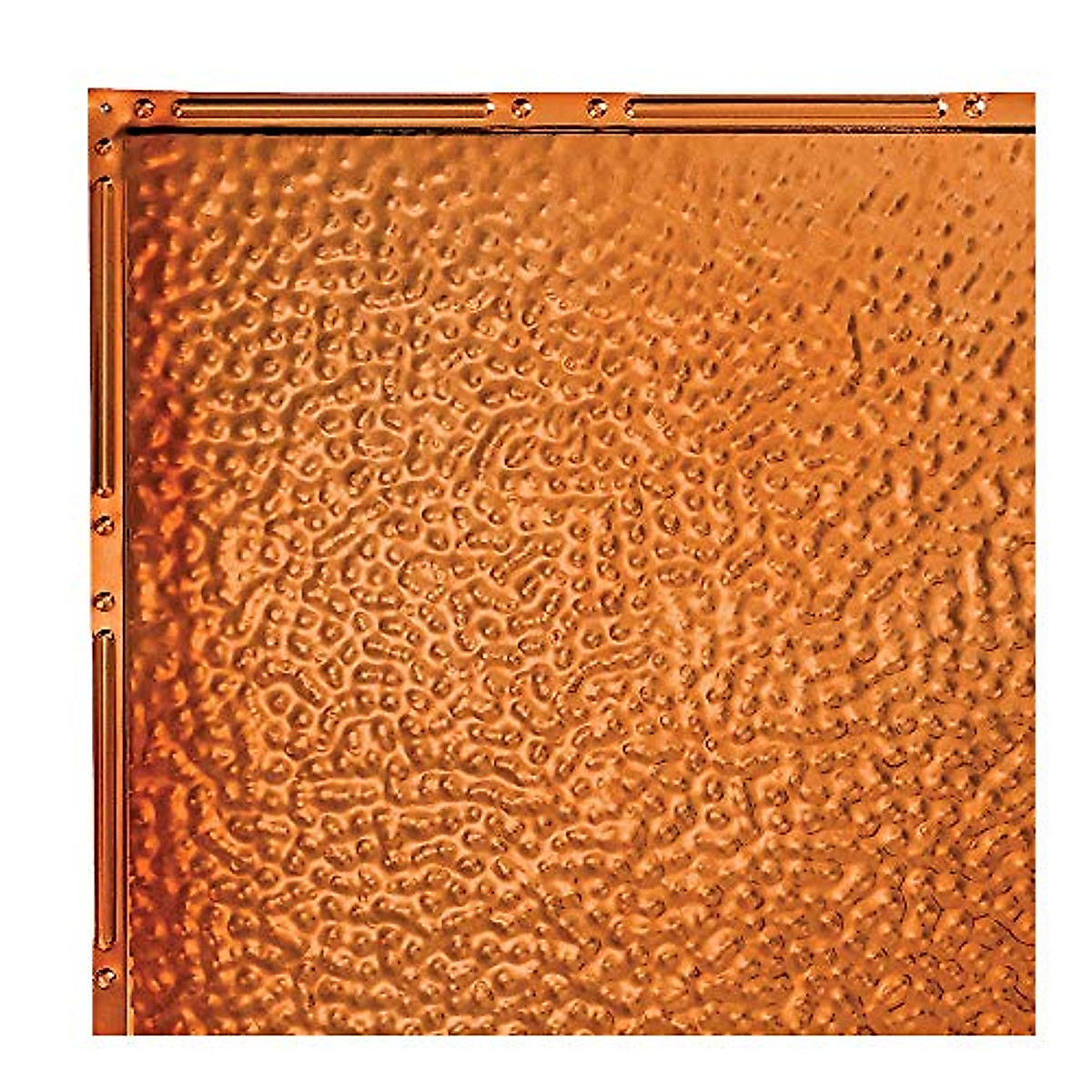 Great Lakes Tin Chicago Copper Ceiling Tiles - Perfect for DIY and Home Renovation Projects - Easy to Install (12X12 Inch Sample)