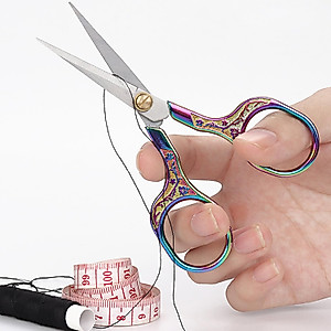 Mini Scissors Stainless Blade Metal Handle 2 Pack Office School Classroom Student Teacher Crafting Fabric Sewing Gift Wrapping All Purpose