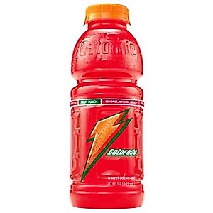 Gatorade Sports Drink, Fruit Punch, 20-Ounce Wide MouthBottles (Pack of 24)