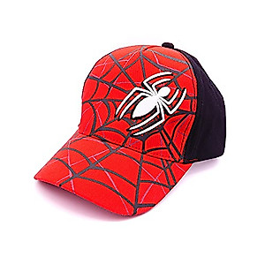 Marvel Spiderman Hat for Boys, Breathable Spiderman Baseball Cap for Toddlers, Boys Ages 3-9