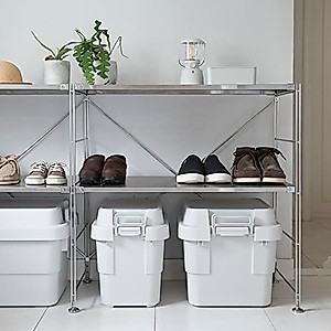 無印良品 MUJI 44620816 Sturdy Polypropylene Storage Box, Mini, 5.8 gal (22 L), Approx. Width 15.6 x Depth 11.6 x Height 14.6 inches (39.5 x 29.5 x 37 cm)