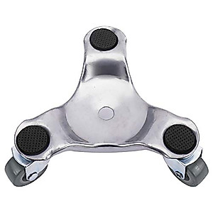 Yaegoo 4 Pack 6 Inch Steel Tri-Dolly Set for Moving Furniture and Appliances, 220lbs Load Capacity