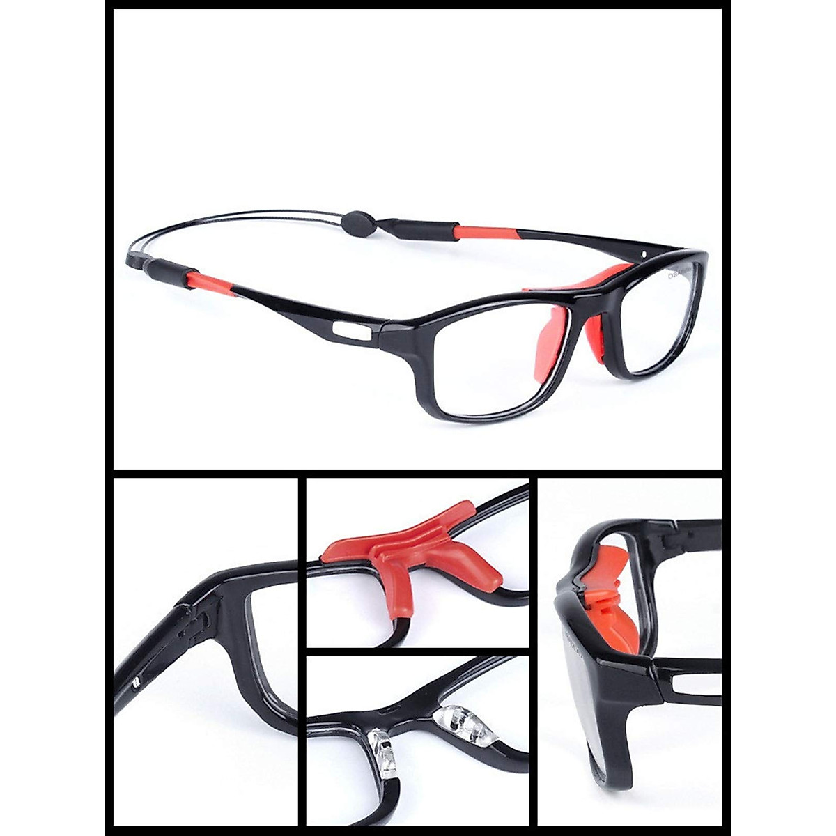 Mcolics Basketball Sports Soccer Goggles Antifog Safety Protective Glasses Eyewear for Adults Youth (Grey)