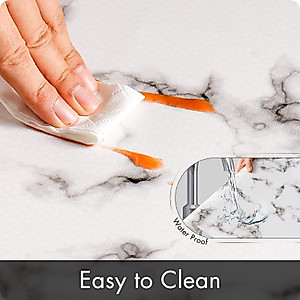 Cooyes Shelf Drawer Liner for Kitchen Cabinets, Non Adhesive Drawer Liner for Kitchen, Waterproof Cabinet Liners with Modern Pattern, EVA Washable Shelf Paper for Refrigerator/Dresser/Wire Shelving