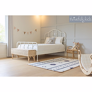 ThriveFully Kids Baby Play Mat for Floor | Toddler Tummy Time Crawling Mat | Soft Non-Toxic Foam Playmat | Non-Slip Waterproof Reversible Easy to Clean (Lotus/Desert Pink - 78" x 54")