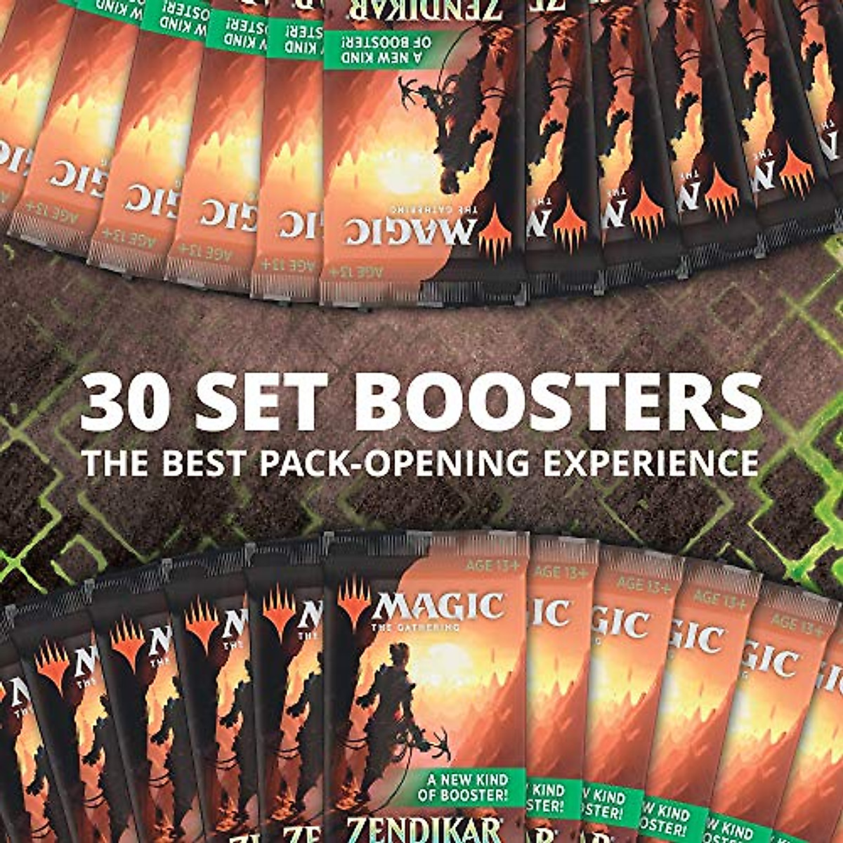 Magic: The Gathering Zendikar Rising Set Booster (30 Packs & 1 Box Topper)