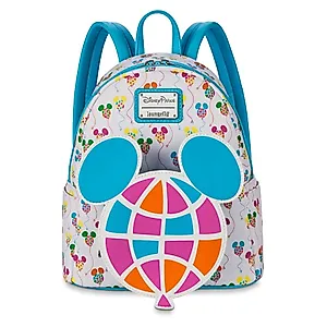 Loungefly - Disney - Mickey Mouse Theme Park Balloons - Fashion Mini Backpack,White