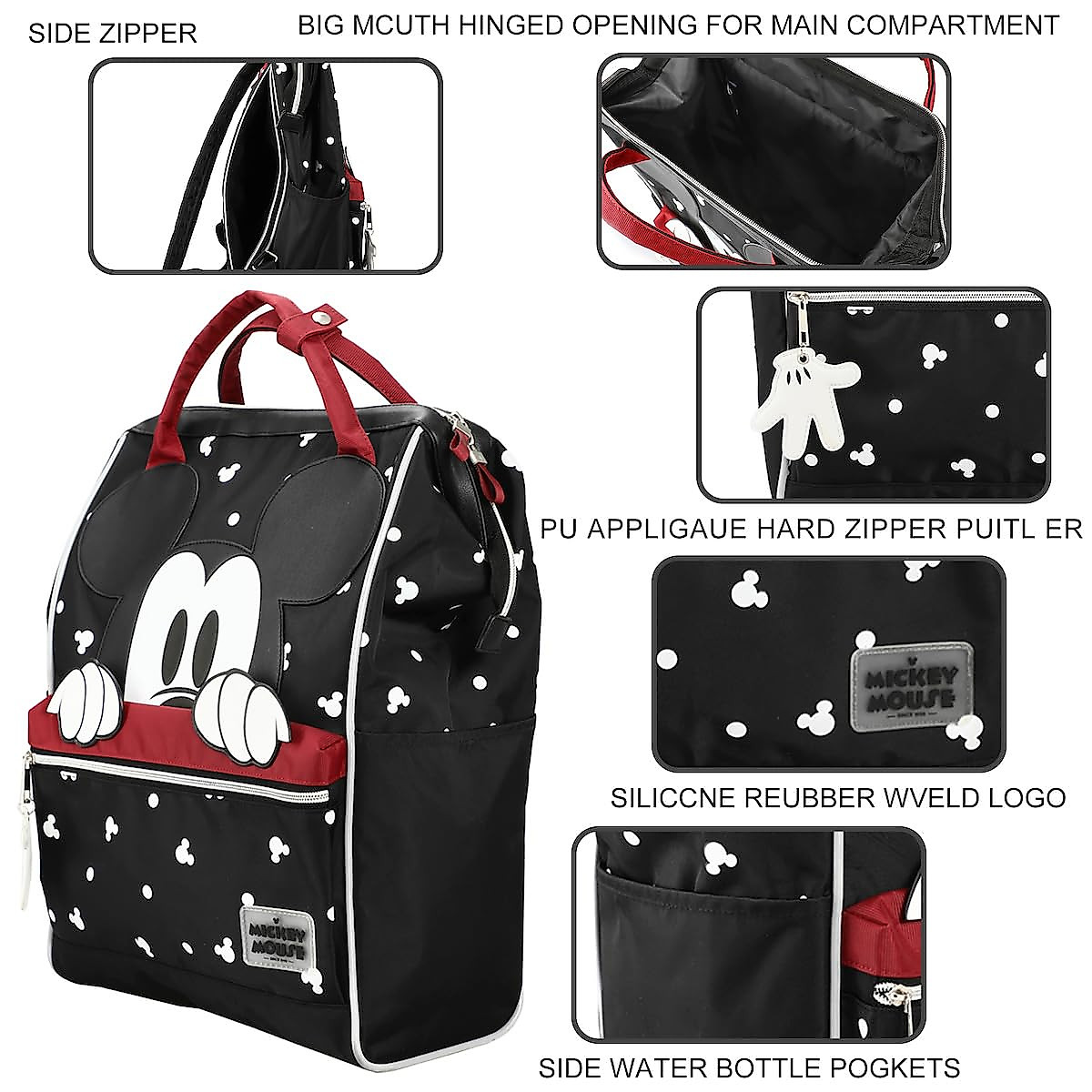 Disney Mickey Mouse Peek-a-Boo Backpack