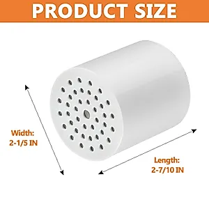 Cenipar 15 Stage Shower Filter Replacement Cartridge, High Output Shower Filter Cartridge Contain Vitamins C Shower Filter Refill Reduce Chlorine & Fluoride for Hard Water Improve Skin and Hair 4 Pack