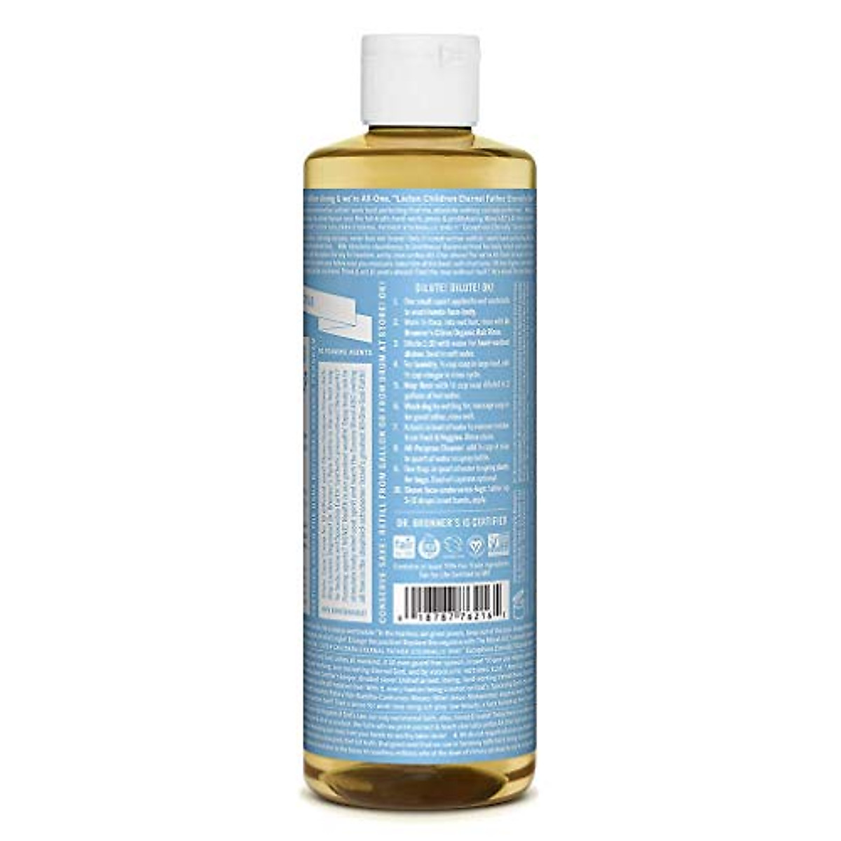 Dr Bronner Soap Liq Cstle Baby Unscented