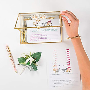 Polite Society Recipe Cards Refill Set 55 Double Sided Recipe Cards, 4x6 inches. Thick Card Stock