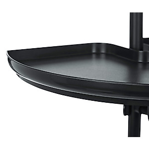 Gator FrameworksCases Clamp-On Microphone Stand Accessory Drink Holder and Guitar Pick Tab 14" x 9", Extra Large Tray (GFW-MICACCTRAYXL)