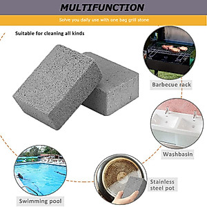 YTFGGY 9 Pack Grill Griddle Cleaning Brick Set, Ecological Grill Cleaning Stone for Removing BBQ Grills, Racks, Flat Top Cookers, Pool