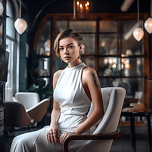 Gbinitail 3Pcs Trendy & Punk Adjustable Ring Set for Women and girls - Platinum-Plated, Stackable, Enamel & Hollow Silver Rings, sizes 5.5 to 7.5