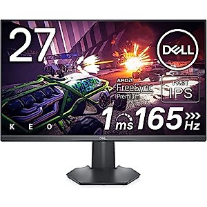 Dell G2722HS IPS 27 Inch 165Hz Gaming Monitor - (FHD) Full HD 1920 x 1080p, LED LCD Display, AMD FreeSync Premium and NVIDIA G-Sync Compatible, HDMI, DisplayPort, Thin Bezel - Black