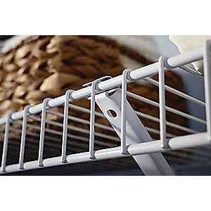 Rubbermaid Linen Closet Shelf Kit, 2-foot x 12-Inch, Metal, Wire Shelving System for Laundry Rooms or Basements