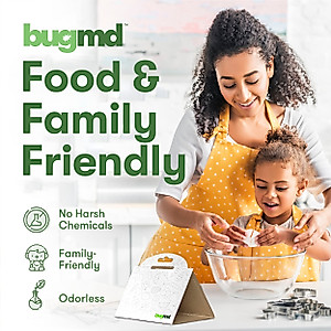 BugMD Pantry Pest Patrol (6 Count, White) - Moth Traps for Kitchen, Pantry Moth Trap, Bug Trap, Moth Traps for House Pantry, Get Rid of Pantry Moth, Kitchen Moth Trap Killer